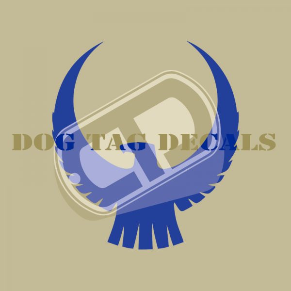 Blue Falcon Decal - Dog Tag Decals